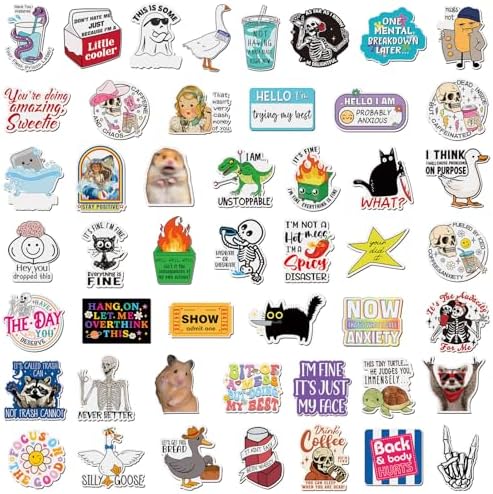 Amazon.com: Xuhal 50 Pcs Funny Fridge Magnets Bulk Reusable Novel ...