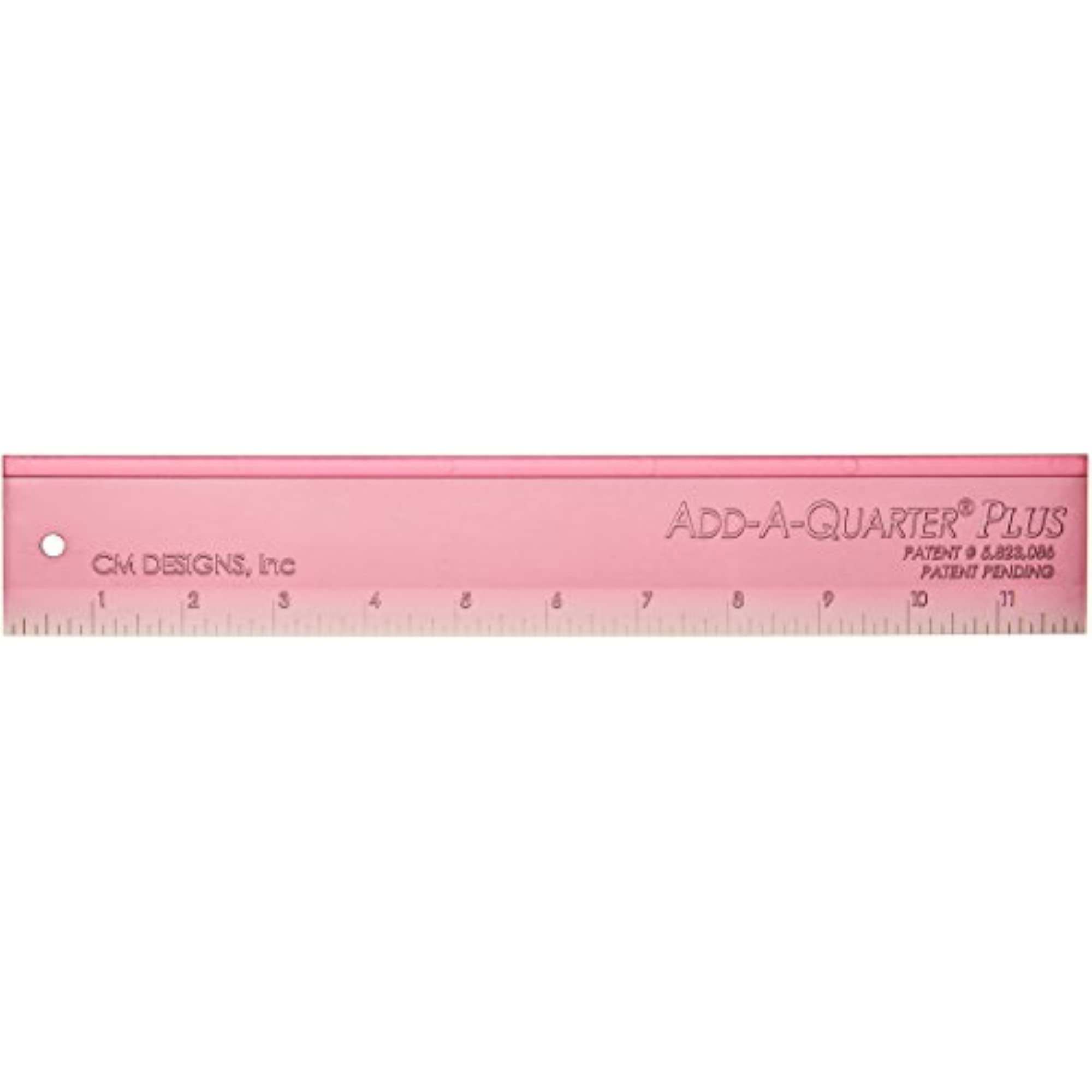 Amazon.com: CM Designs 12" Plus Pink Ruler Add-A-Quarter PlusPk