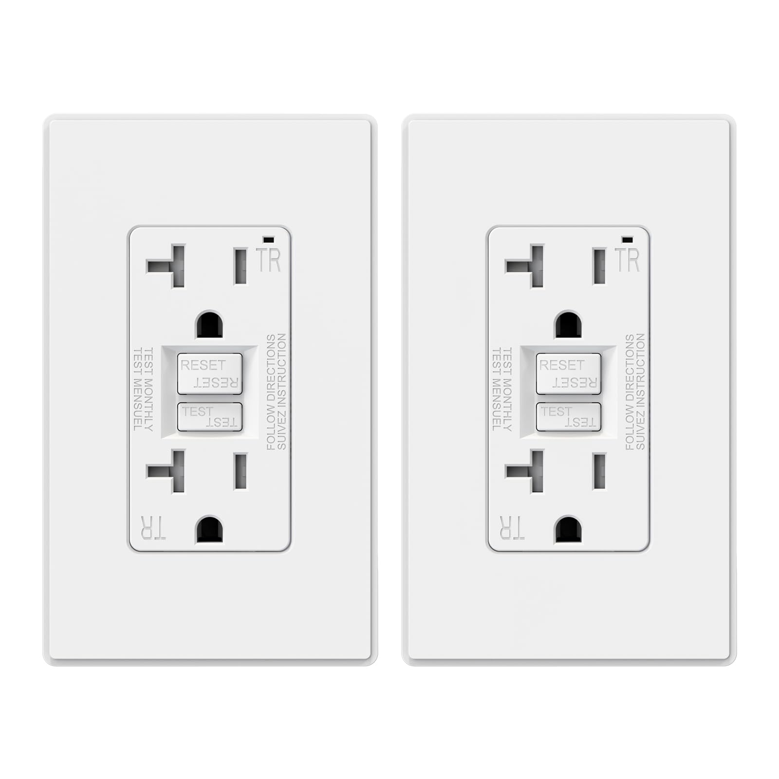 Snapklik.com : ELEGRP GFCI Outlet 20 Amp, Self-Test GFI Electrical Outlet