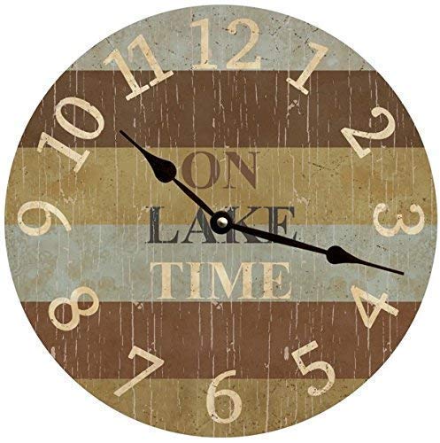 Amazon.com: On Lake Time Wall Clock- Lake Themed Clock : Handmade Products