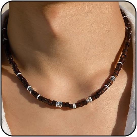 ONBRIG Puka Shell Necklace Men Surfer Necklace for Men Beach Vacation ...