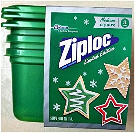 Ziploc, G Limited Edition Holiday Colored Storage Containers with Lids ...