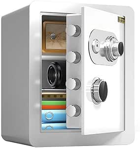 Security Safe Box Safes Home Fireproof Mechanical With Key Heavy-duty ...