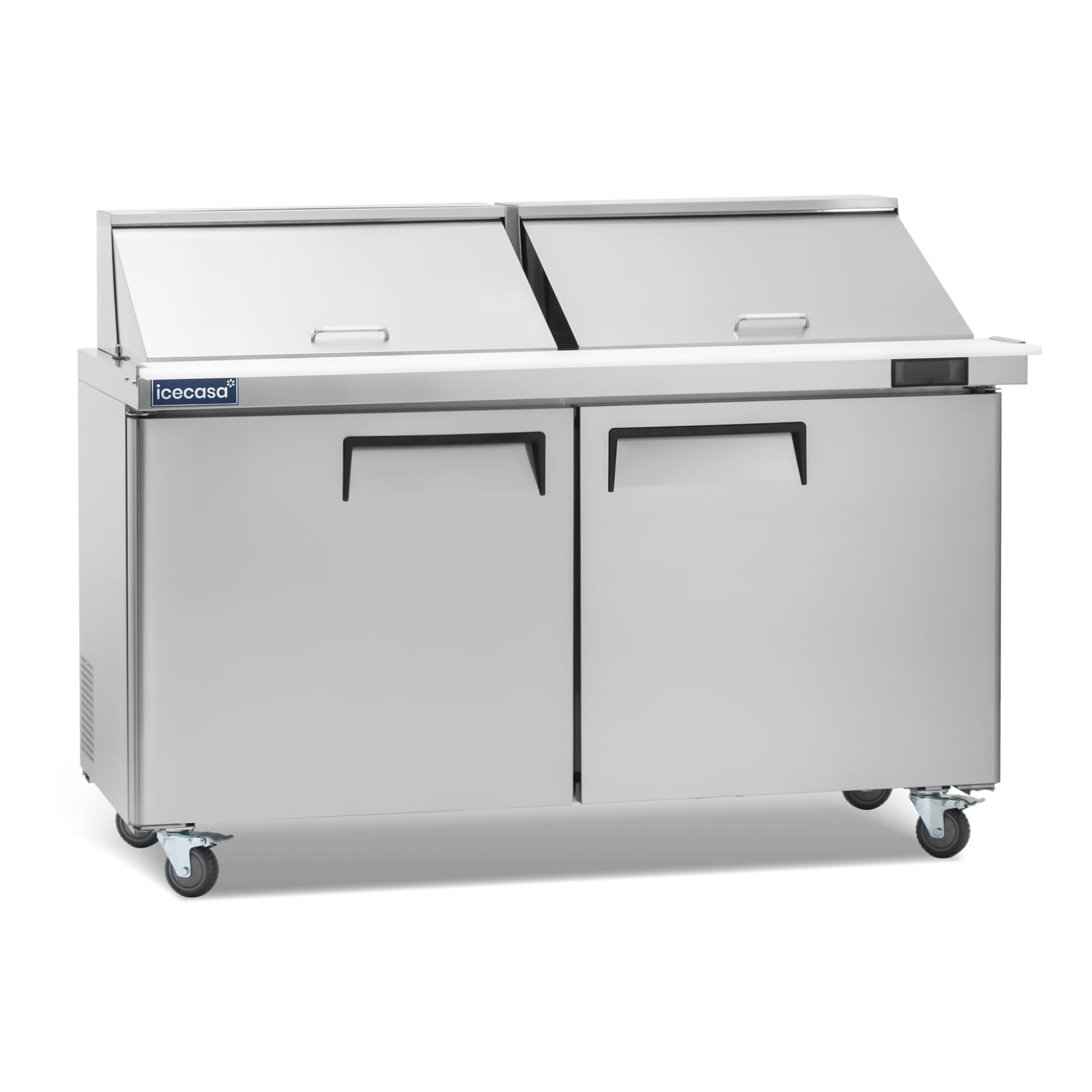 Amazon.com: ICECASA 60" W Commercial Refrigerator Sandwich&Salad Prep ...