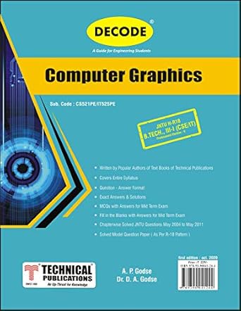 Computer Graphics for JNTU-H 18 Course (III - I - CSE/IT/Prof. Elective ...