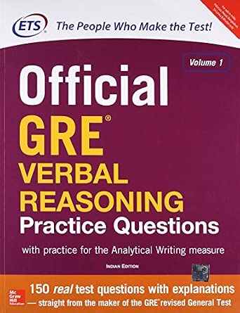 Amazon.com: Official GRE Verbal Reasoning Practice Questions ...