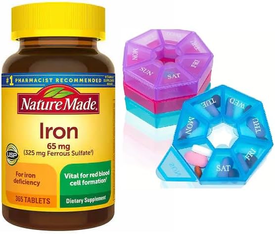 Amazon.com: Nature Made Iron 65 mg (325 mg Ferrous Sulfate) Tablets ...