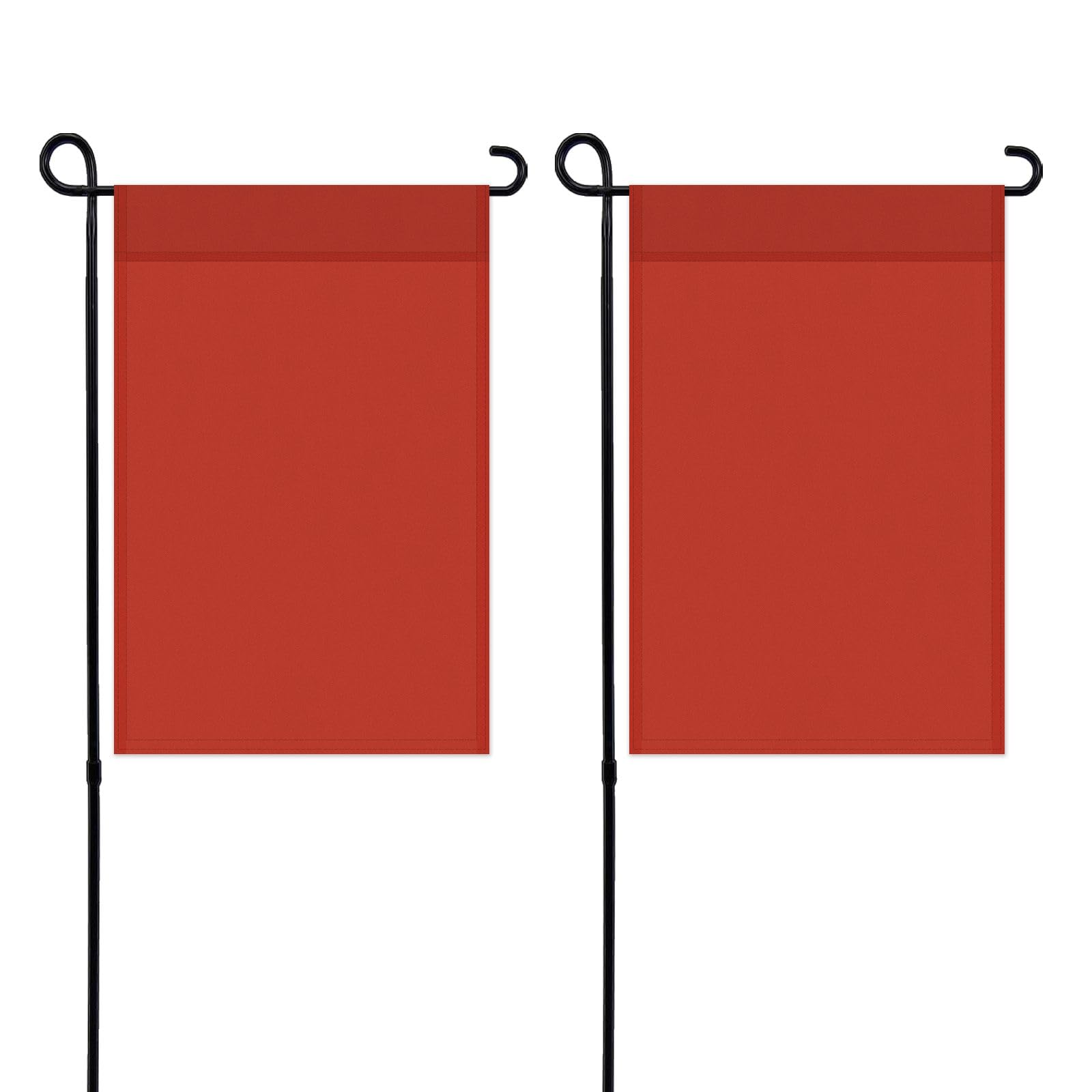 Amazon.com : 2 Pcs Solid Red Garden Flag 12x18 Inch Pure Flags with ...