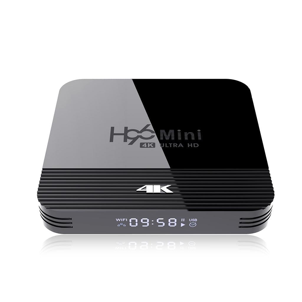 MERISHOPP®TV Box Android 9.0 H96 Mini H8 RK3228A 2.4G/5G WiFi Set Top Box 1+8GB AU Style A ...