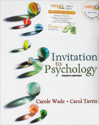 Amazon.com: Invitation to Psychology: 9780136158615: Carole Wade, Carol ...
