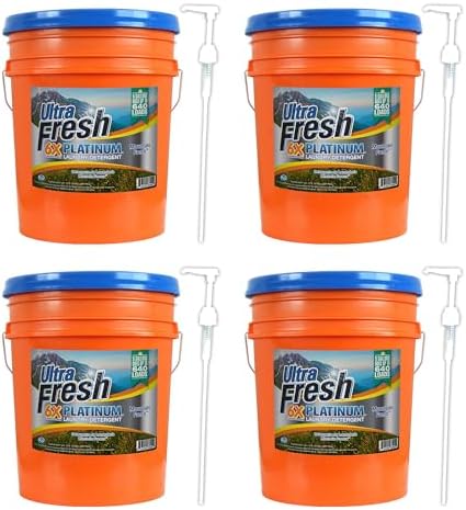 Amazon.com: Ultra Fresh 6X Platinum 5 Gallon Laundry Detergent Liquid ...