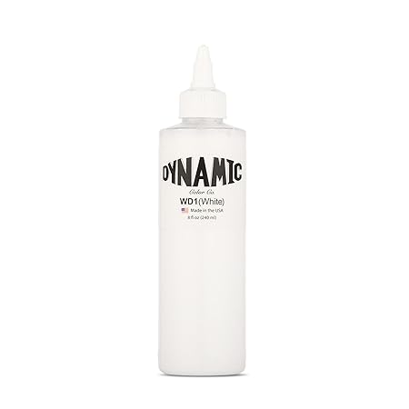 Amazon.com: Dynamic Color Co White Tattoo Ink 8 oz - Sterilized, Made ...