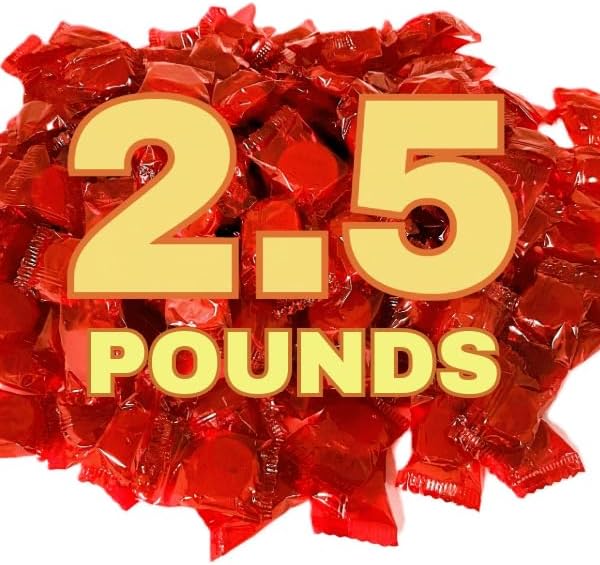 Amazon.com: Cinnamon Discs 2.5 Pounds Bulk-Hard Candy-Individually ...