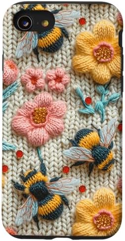 Amazon.com: iPhone SE (2020) / 7 / 8 Black and Yellow Bumble Bee Garden ...