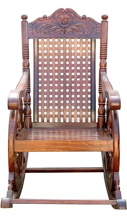Indian Art Effects Traditional Rocking Chair for Indoor, Outdoor ...