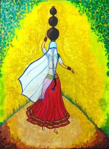 Rajasthani Cuture Women Wall Stickers | Portrait |Traditional ...