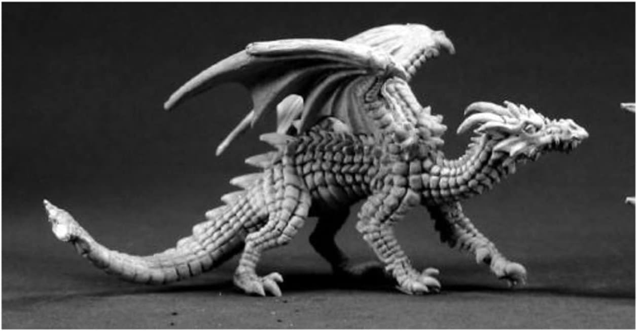 Amazon.com: Reaper Miniatures 3332 Young Fire Dragon : Toys & Games