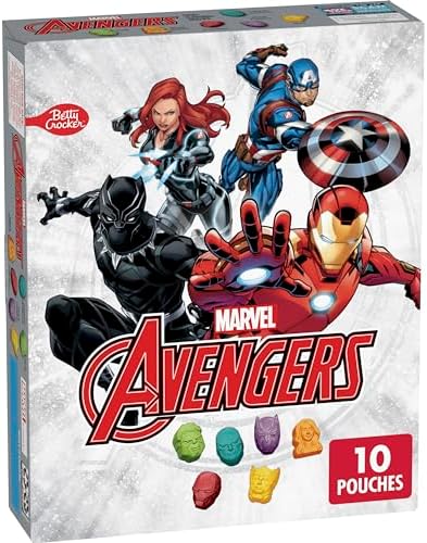 Amazon.com: Avengers Fruit Flavored Snacks, Treat Pouches, Gluten Free ...