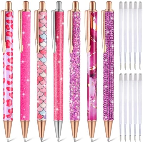 Amazon.com : Sherr 7 Pcs Fancy Pens for Women Cute Pens Sparkly Glitter ...