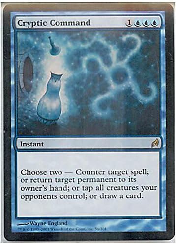Amazon.co.jp: マジックザギャザリング MTG 青 英語版 謎めいた命令/Cryptic Command LRW-56 レア : おもちゃ