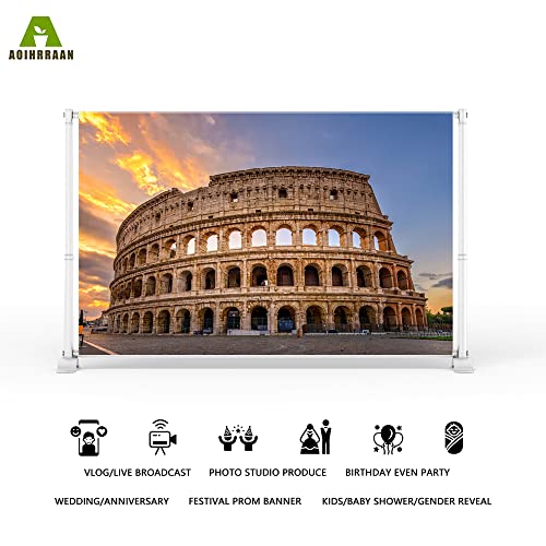 Aoihrraan 3,5×2,5m Ancient Rome Colosseum Backdrop Italy Roman ...