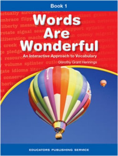 Words Are Wonderful - Student Book 1: Hennings, Dorothy Grant ...