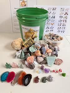 Amazon.com: Generic Fairy Themed/Gallon Crystal Gemstone Mining Bucket ...