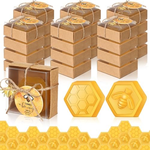 Amazon.com: Dimsile 24 Set Baby Shower Bee Party Favors Honeycomb Bee ...