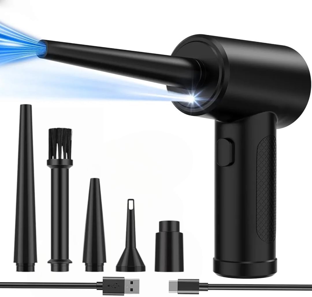 YHK Cordless Compressed Air Duster – High-Speed Jet Blower with ...