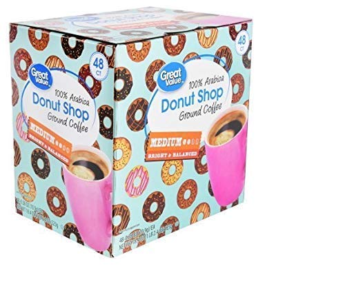 Amazon.com: Great Value Donut Shop Blend 48 Pack of K- Cups : Grocery ...