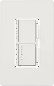 Lutron Maestro 300-Watt Single-Pole Digital Dimmer and Timer Switch, for Incandescent and ...