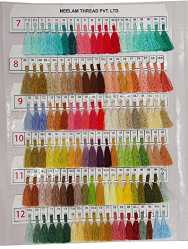 Telephone Threads AZO Free Viscose Rayon Embroidery Thread Shade Card ...