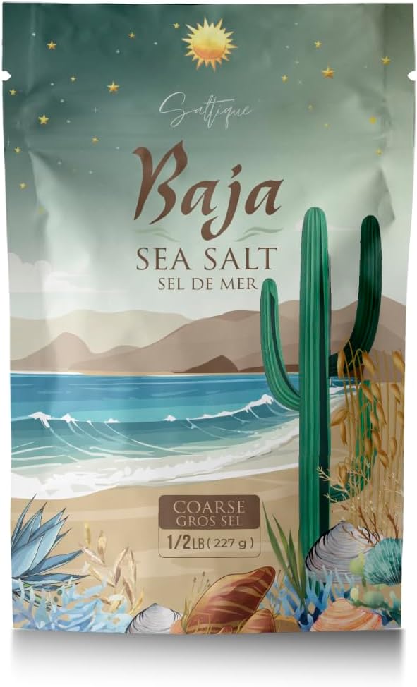Amazon.com : Saltique 1lb Baja Sea Salt Coarse - 4X More Minerals than ...