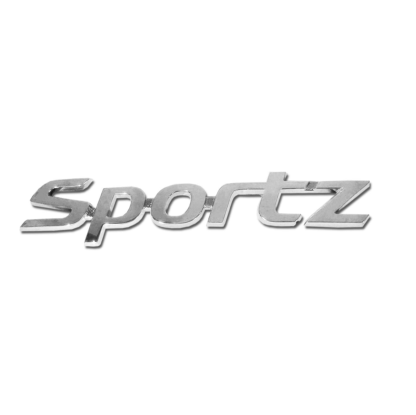 Uniqon (12.5 Cm Size) Car Side Silver Chrome Finish Sportz Letter Badge ...