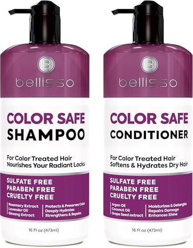 Amazon.com : Color Safe Shampoo and Conditioner Set – Anti-Fade ...