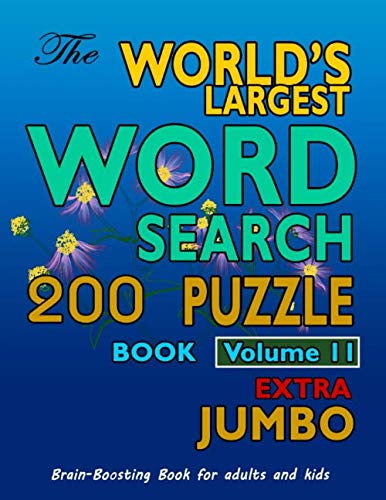 The World's Largest Word Search 200 Puzzle: Book Volume 11 Extra Jumbo ...