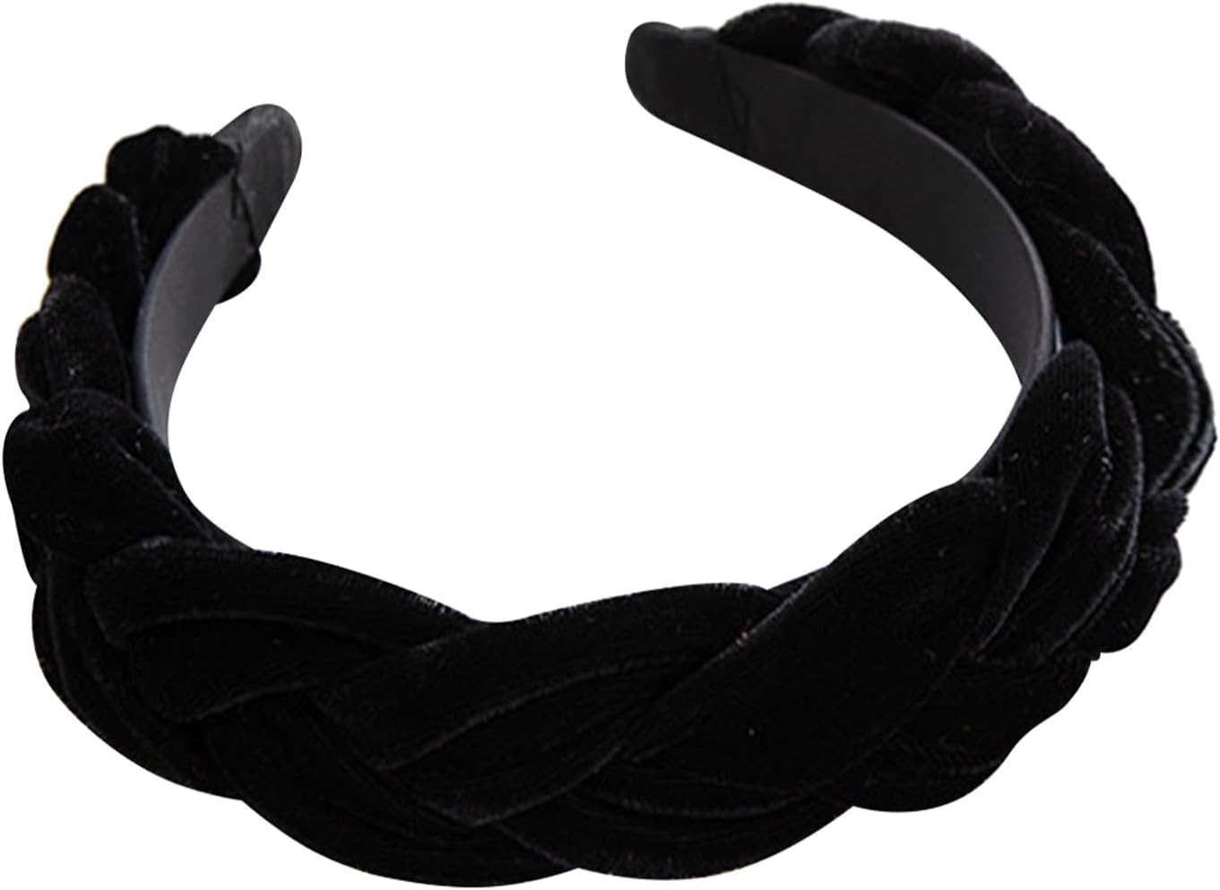 Headband Weave Twists Headbands for Women's Hair Velvet Black Headband ...
