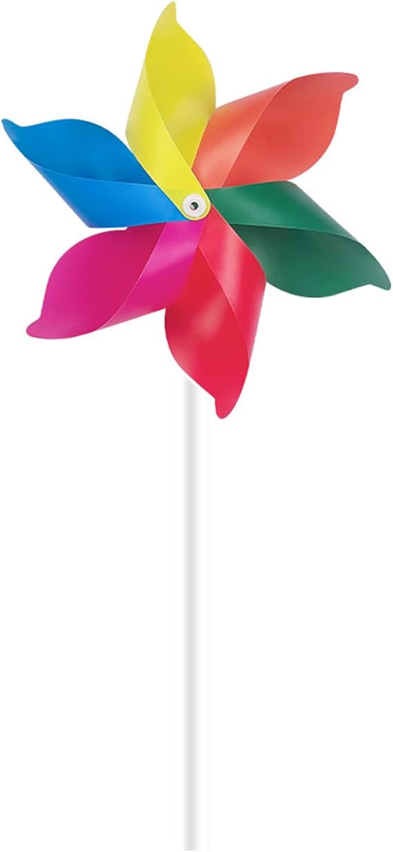 10 Pieces Colorfur Pinwheel, Plastic Party Pinwheels, Outdoor ...