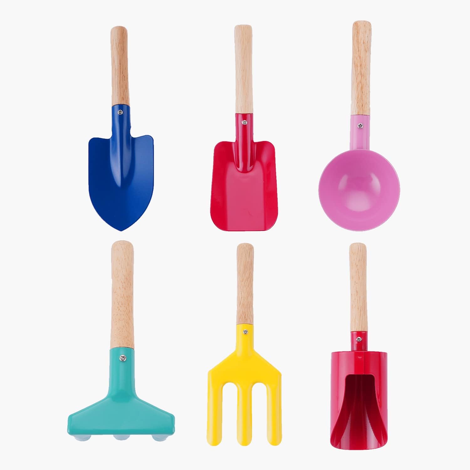 Quauli Beach Toys for Kids Beach Tools, 6PCS Sand Toys Set Gardening ...