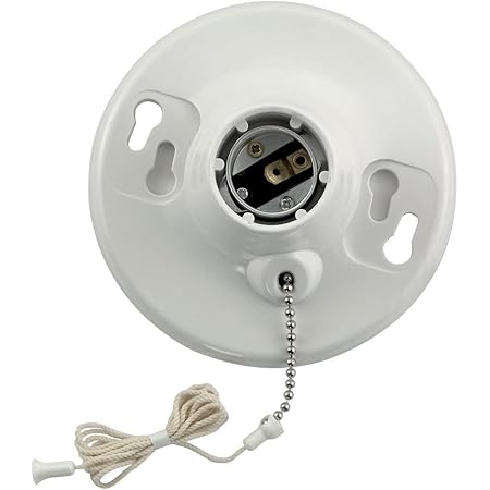 Leviton 9726-C One-Piece Glazed Porcelain Outlet Box Mount ...