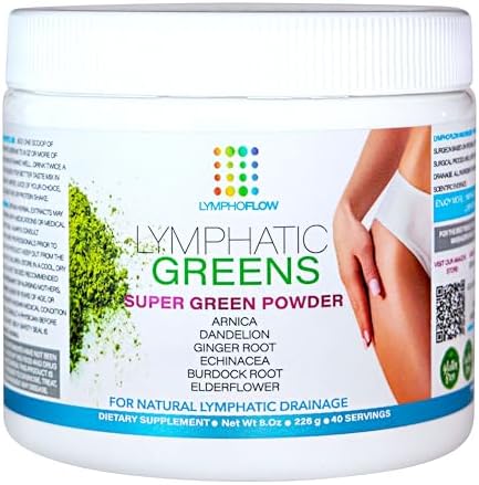 Amazon.com: Lymphatic Greens: Superfood Powder Supplement, Vegan Greens ...