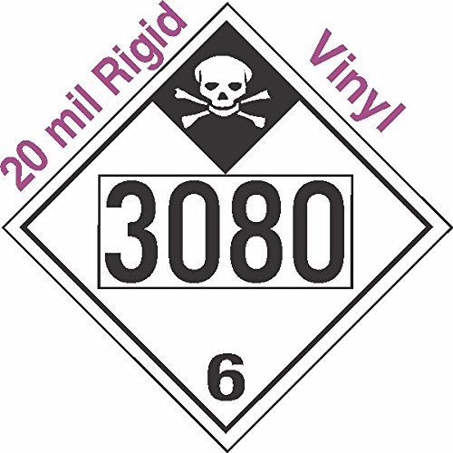 GC Labels-R335c3080, Inhalation Hazard Class 6.1 UN3080 20mil Rigid ...