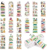 Amazon.com: 100Pcs Book Tracker Bookmarks with 100Pcs Book Stickers ...