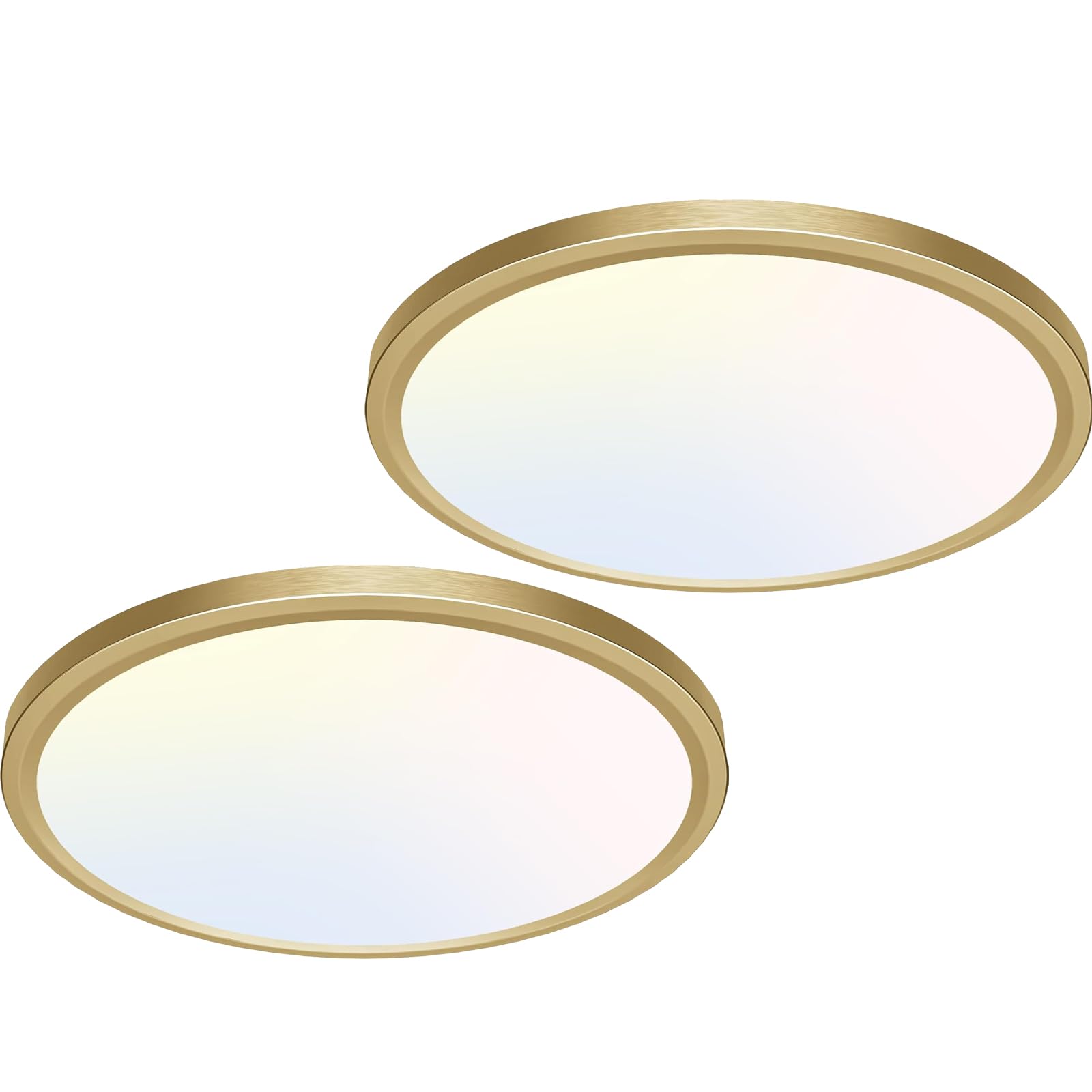 libtit 12 Inch LED Ceiling Light Golden, 28W 3200lm Aureate Flush Mount ...