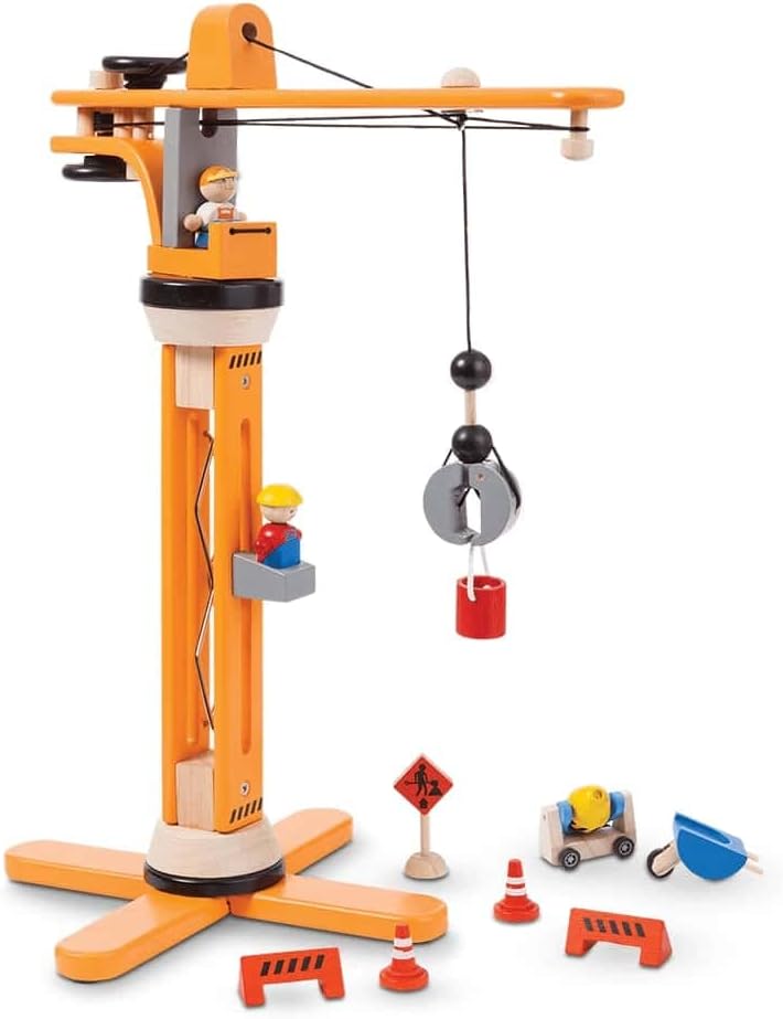Plan Toys Crane Set : Amazon.co.uk: Toys & Games