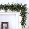 Amazon.com: Norfolk Pine Garland - 9ft Artificial Christmas Garland Long Faux Greenery Garland ...