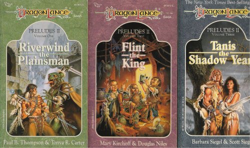 3 Book Set; Dragon Lance; "Riverwind the Plainsman" & "Flint the King ...