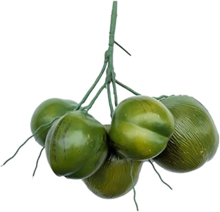 Amazon.com: Skyseen 1 Bunch of Artificial Lifelike Coconut Fake Fruit ...