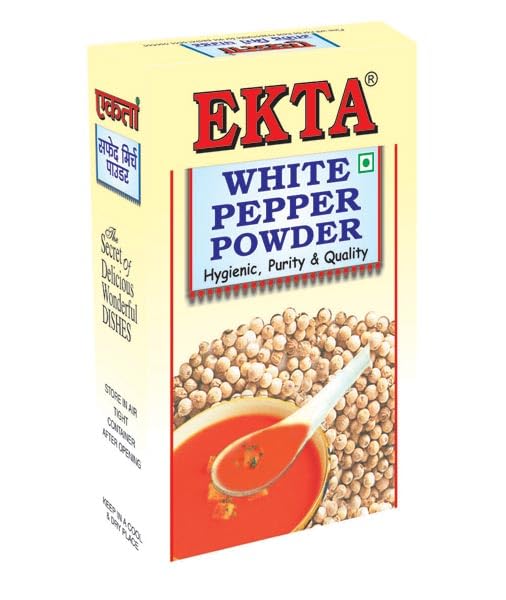 EKTA® - Natural (100%) White Pepper Powder Ultimate Taste | Indian ...