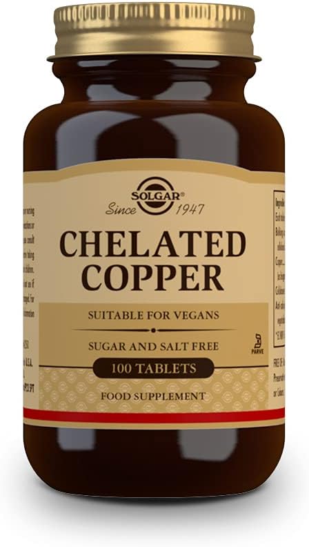 Amazon.com: Solgar Chelated Copper Tablets, 100 Count : Health & Household